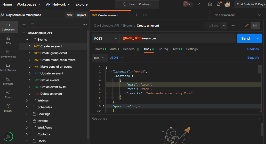 Appointment scheduling API for Events and Bookings - DaySchedule