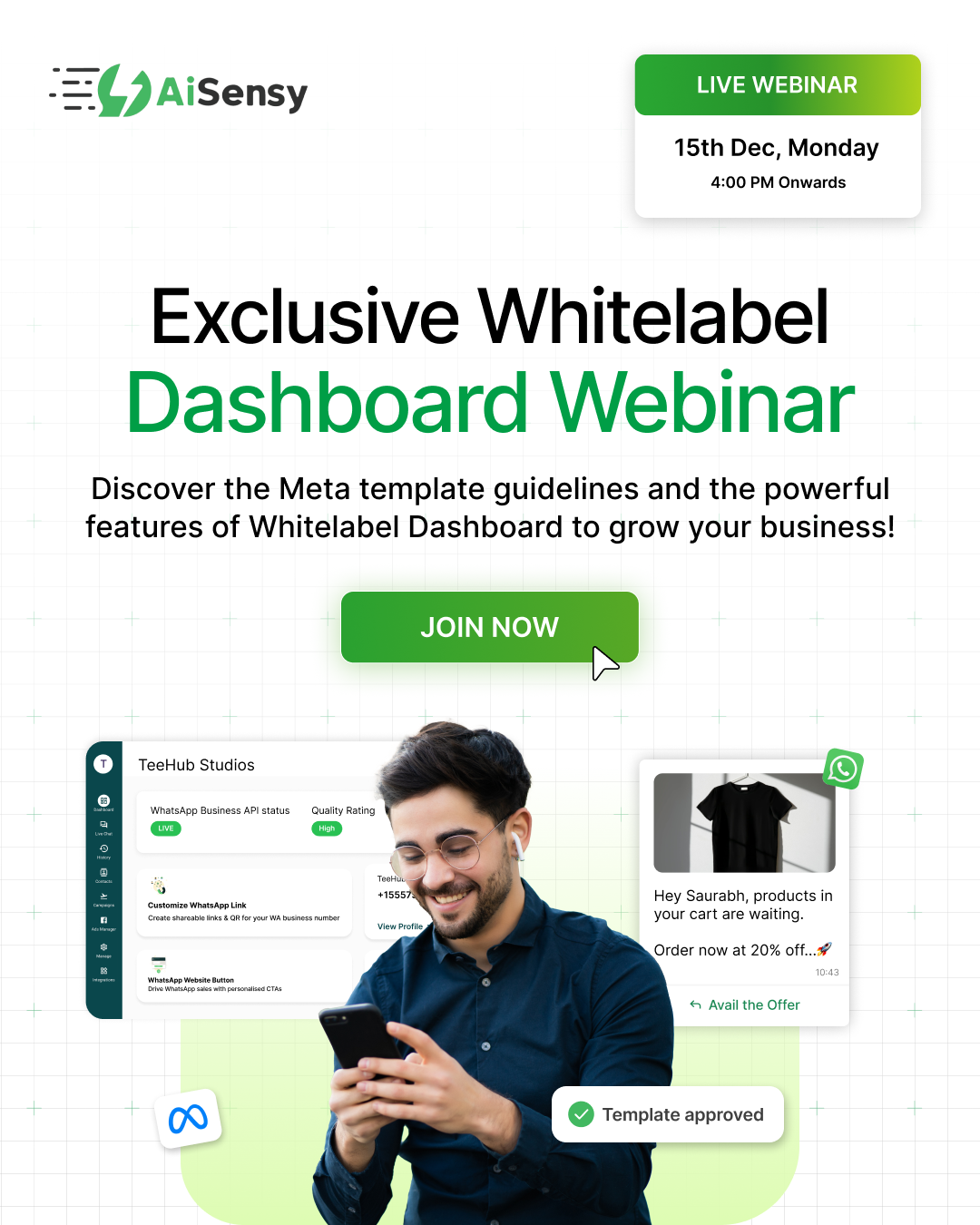 Exclusive Webinar AiSensy Dashboard Webinar